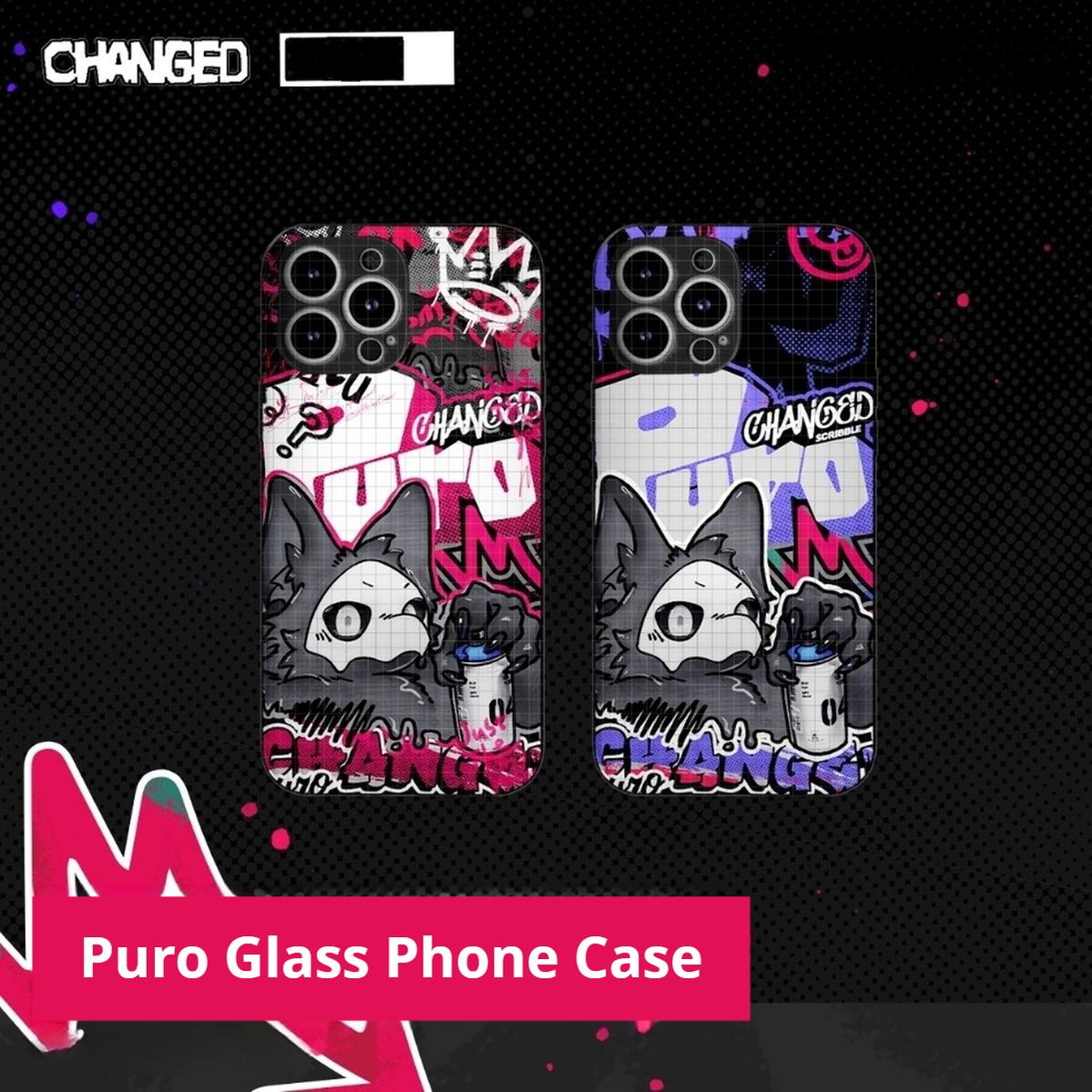 Changed Puro Phone Case Glass Back with Red and Blue Options – 42shops