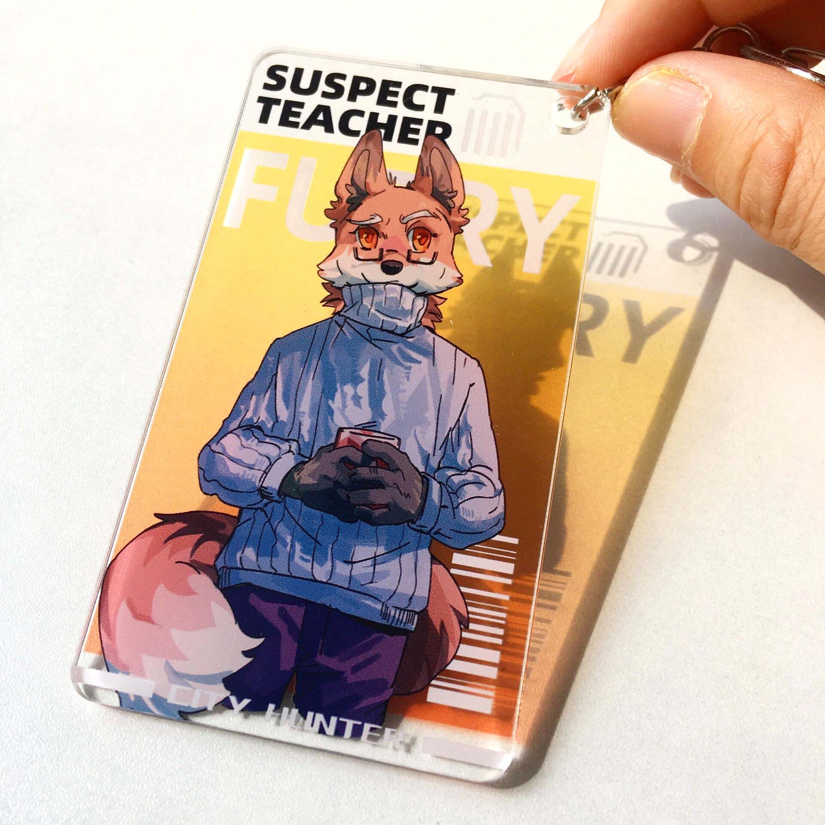 Canine Anthropomorphic ID Card Keychain Furry Merchandise – 42shops